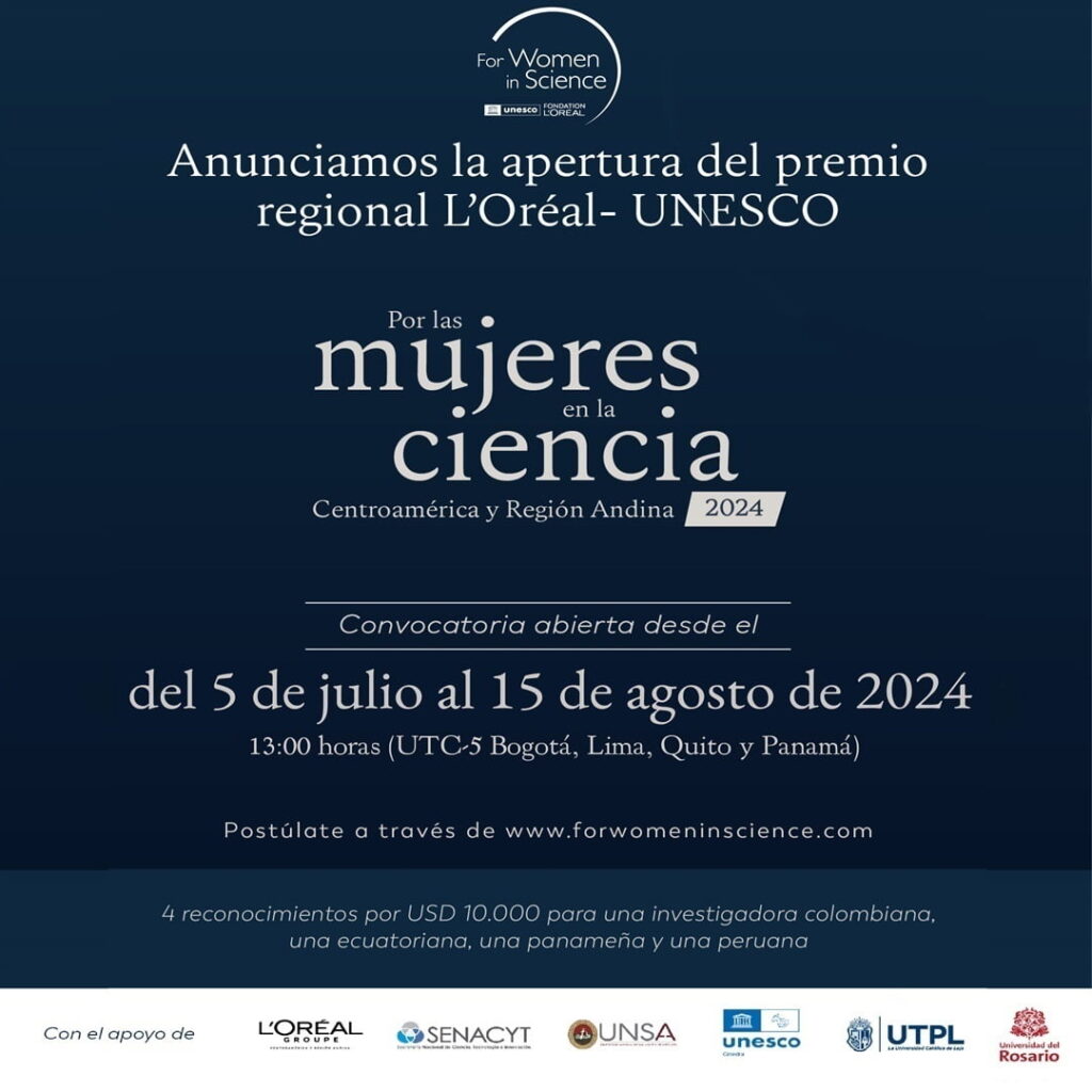 Mujeres en la Ciencia L'Oréal- Unesco abre convocatoria 2024